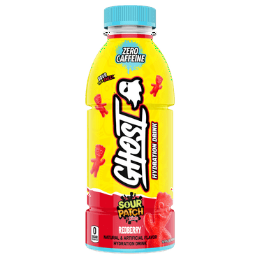 GHOST Energy Drink, Zero Sugar, SOUR PATCH KIDS Blue Raspberry Flavor ...