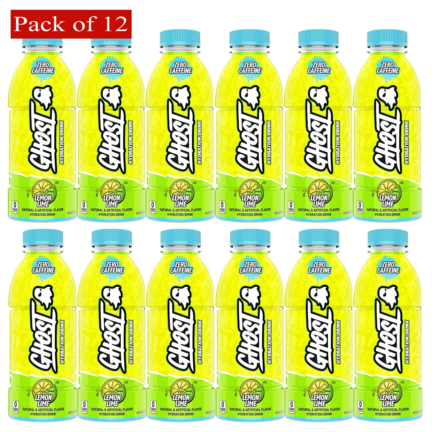 GHOST Hydration RTD - Lemon Lime, 12 Pack OFFER - Walmart.com