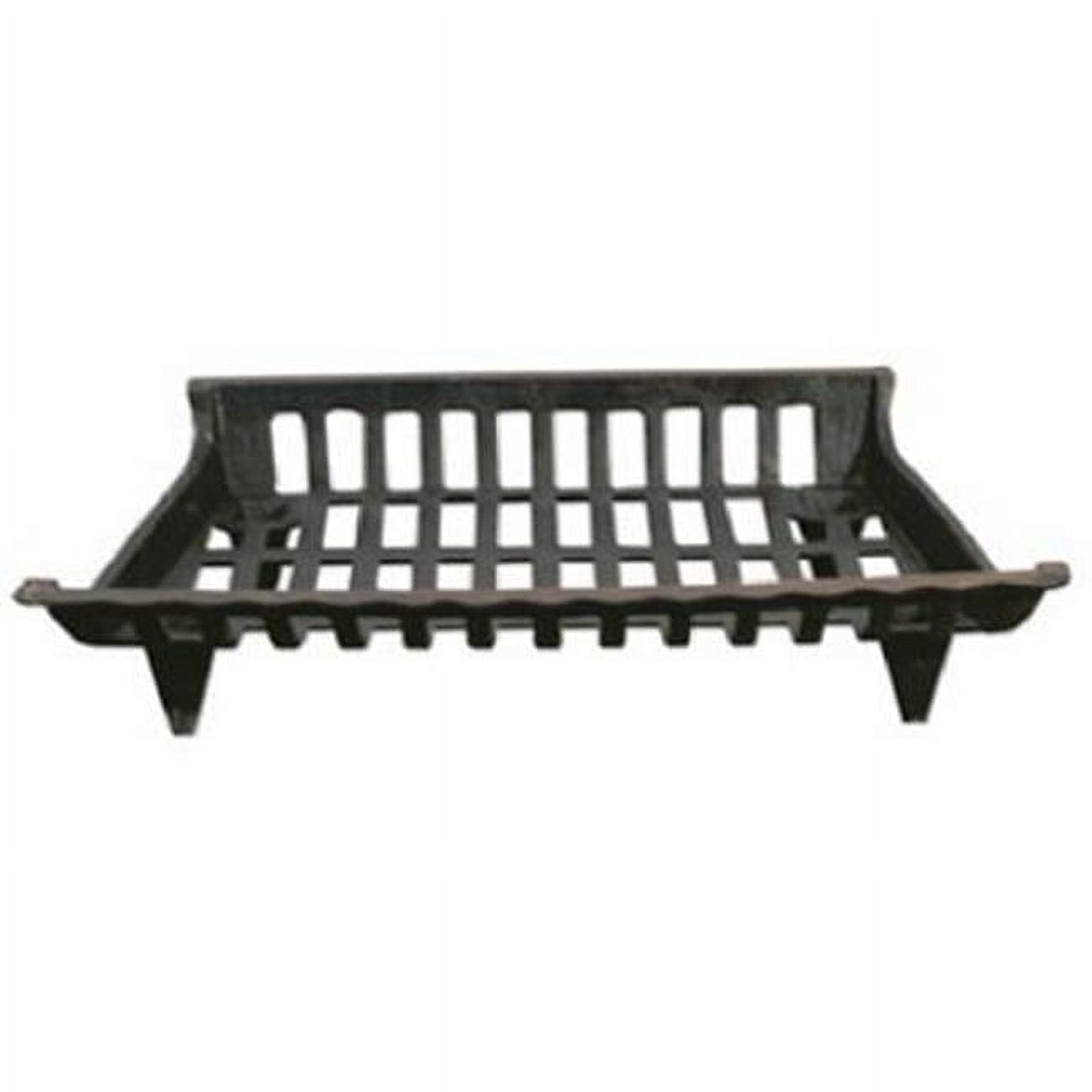 GHP CG24 24 in. Cast Iron Fireplace Grate- Black - Walmart.com
