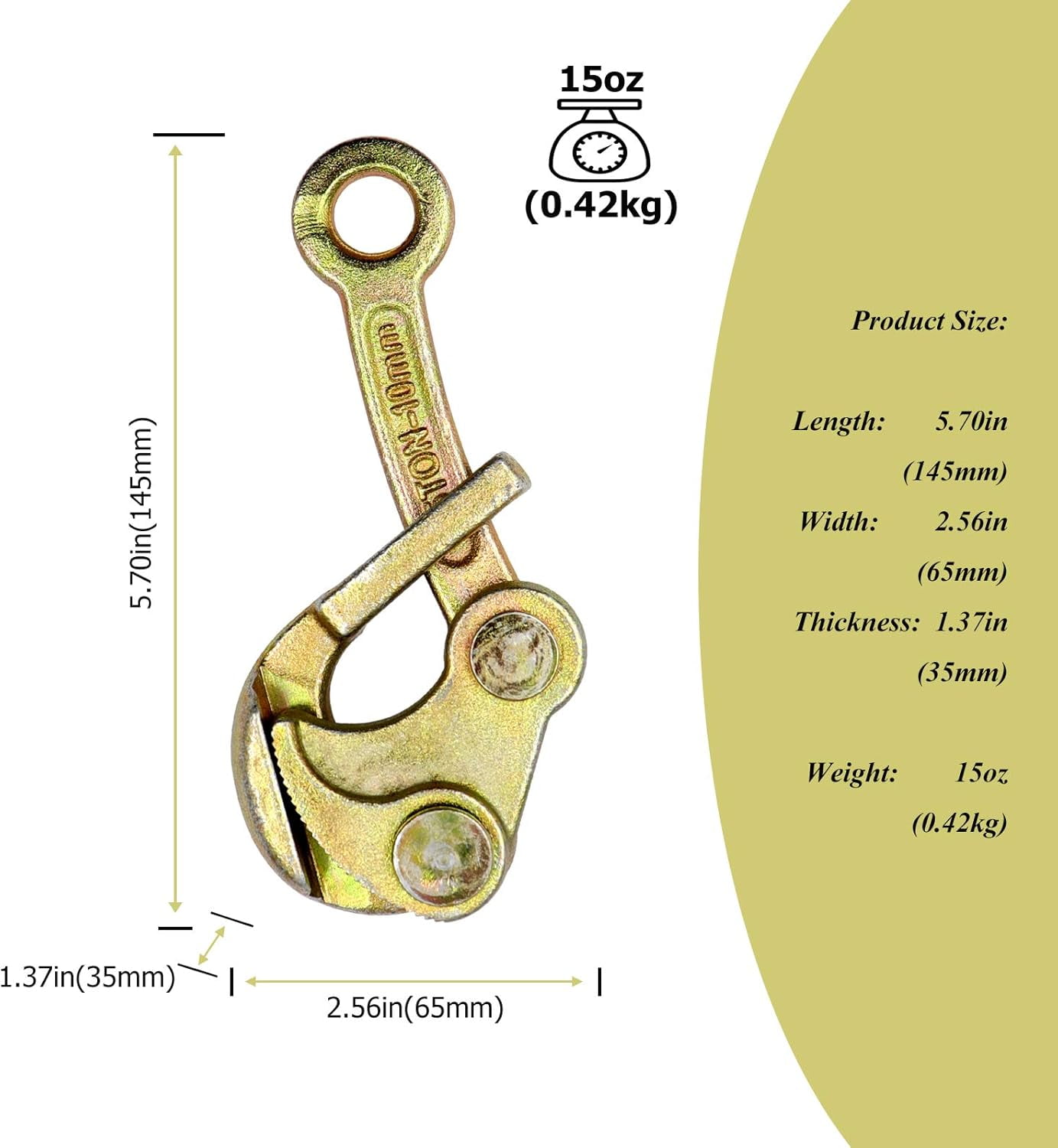 GHRTGR-0.5T Wire Grips Steel Pulling Tool Cable Grip Gripper for Wire ...