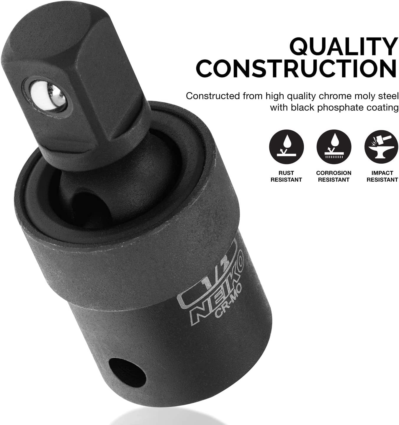 GHRTGR-02430A 1/2\u201d Drive Universal Joint Swivel Socket Adapter ...