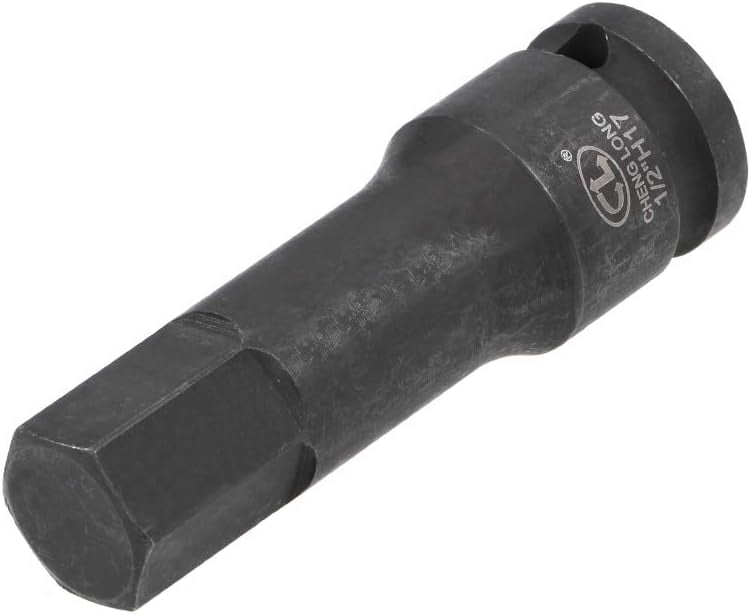 GHRTGR-1/2" Drive x H17 (17mm) Impact Hex Bit Socket, Metric 3" Length ...