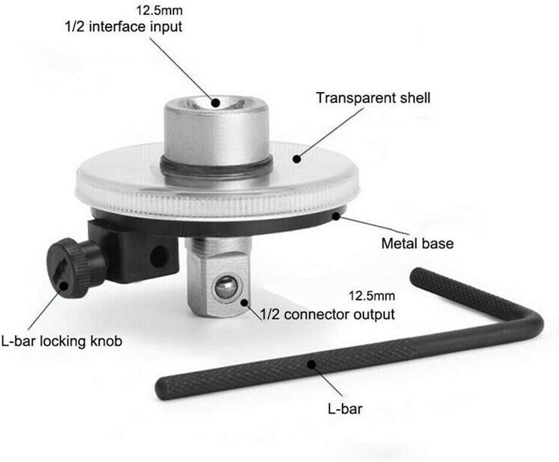 GHRTGR-1/2 Inch Torque Wrench Angle Gauge Tool,360° Adjustable 1/2 ...