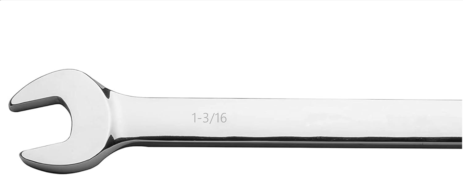 GHRTGR-1-3/16 Inch SAE Box End Head Geared Wrench, 72-Tooth Ratcheting ...