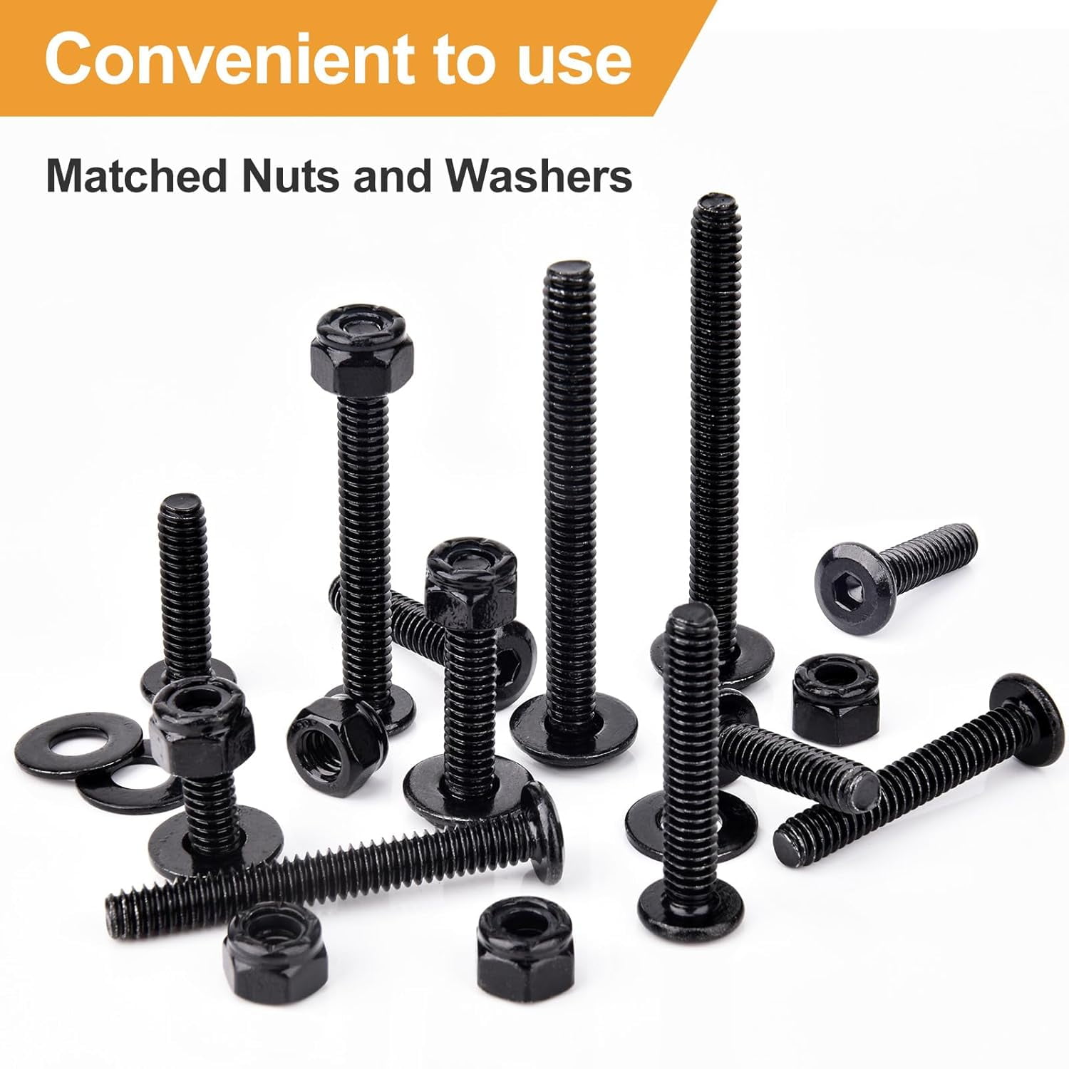 GHRTGR-1/4-20 Flat Socket Head Screw Assortment Furniture Bolts ...