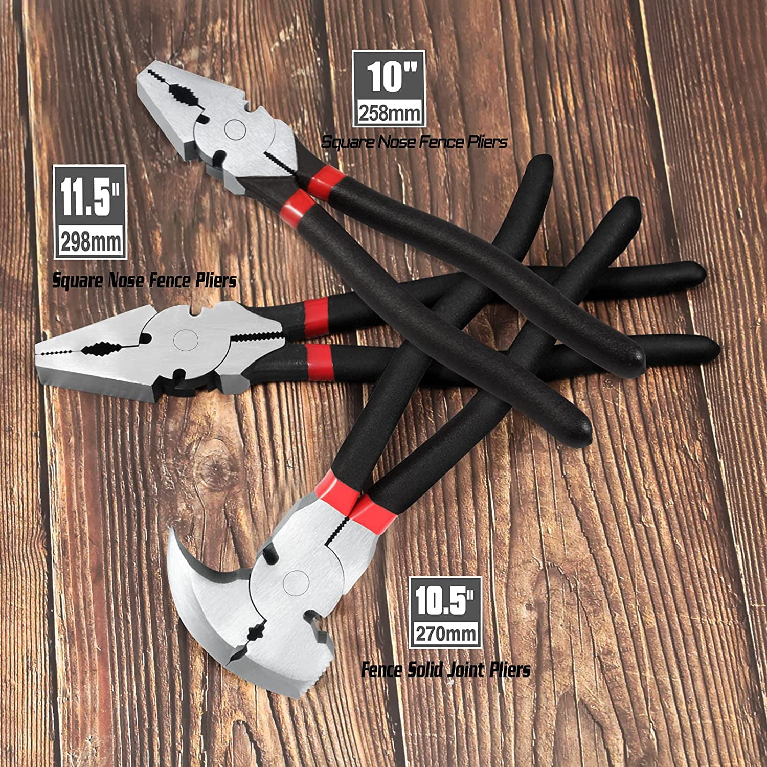 GHRTGR-10.5 Inch Fencing Pliers Staple Puller Fence Solid Joint Pliers ...