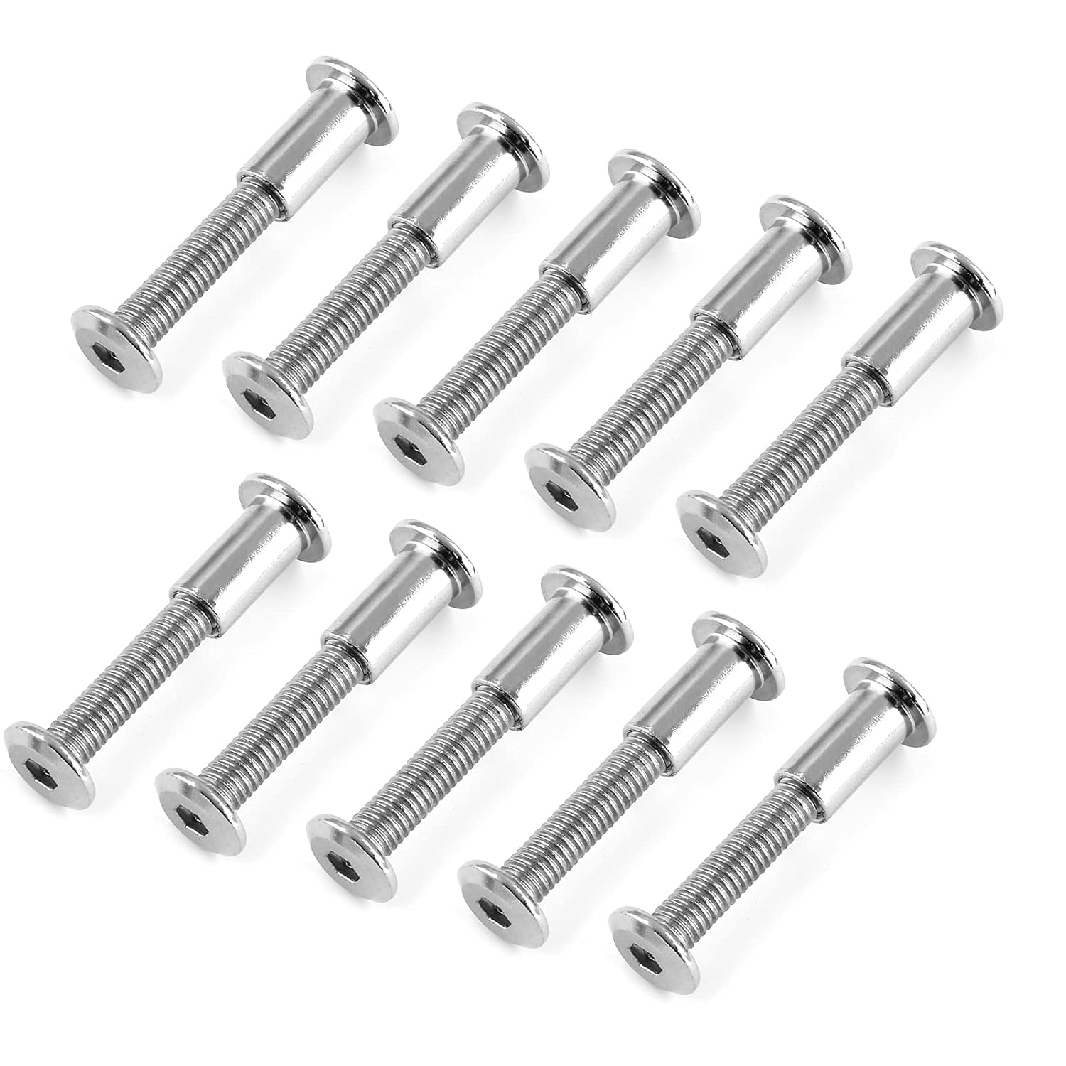 GHRTGR-10 Pair(20 Piece) M6x30mm Hex Drive Socket Cap Bolt with Allen ...