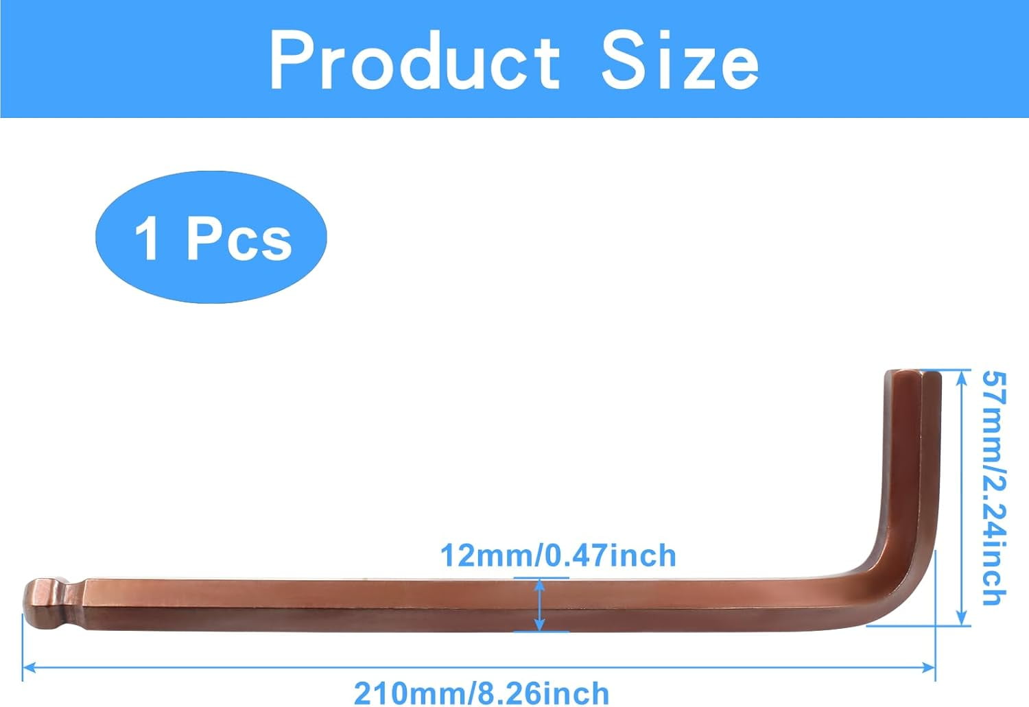 GHRTGR-12mm Hex Key Wrench, Allen key Wrench, L Shaped Wrench, Hex Key ...