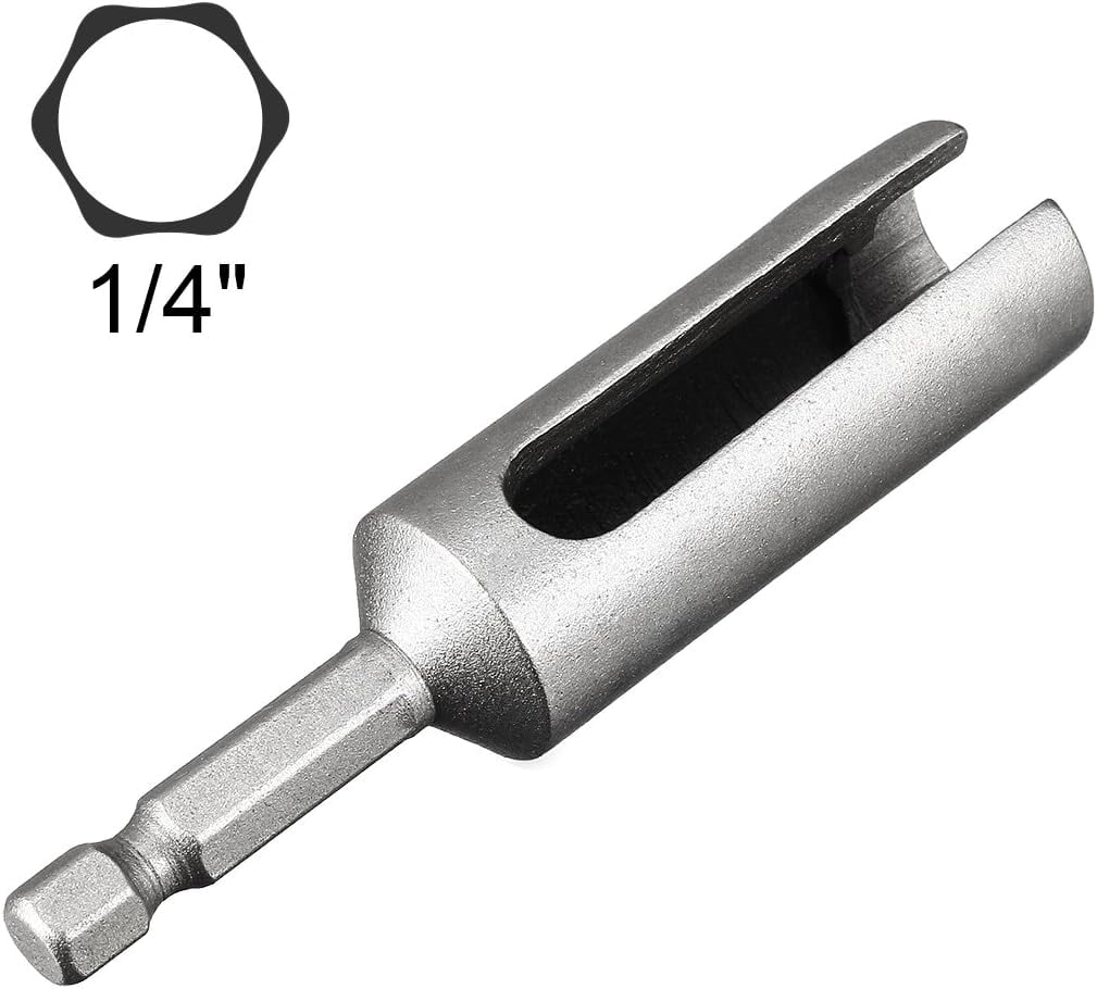 GHRTGR-12mm Nut Driver, 1/4" Quick-Change Hex Shank Slotted Drill Bit ...