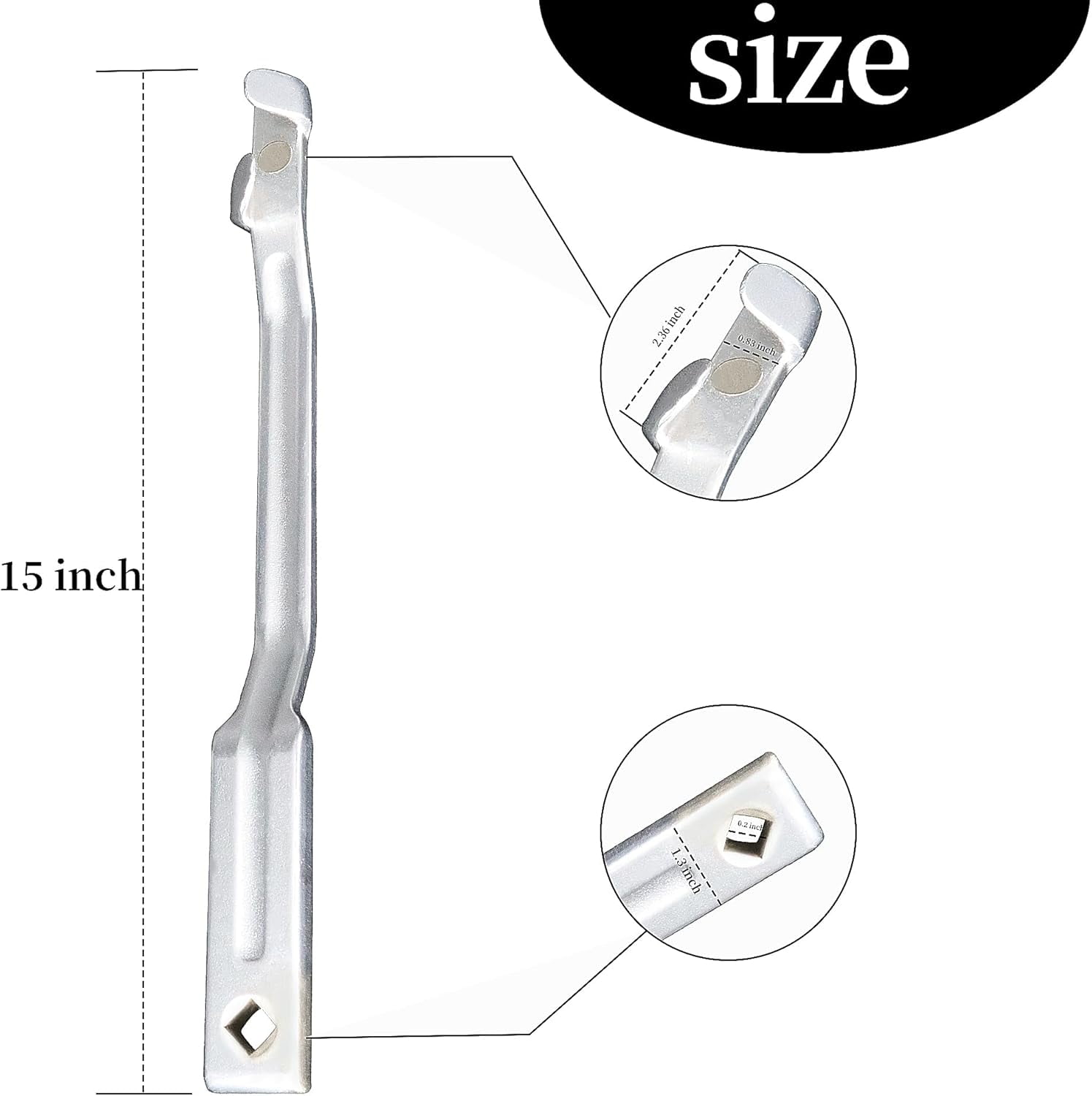 GHRTGR-15 Inch Wrench Extender Tool Bar with Magnet - Wrench Extension ...