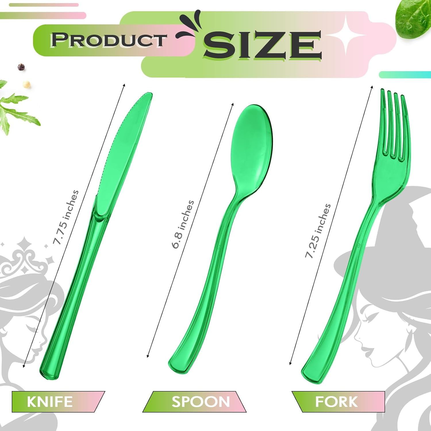 GHRTGR-150 Pieces Disposable Cutlery Set Plastic Silverware Heavy Duty ...