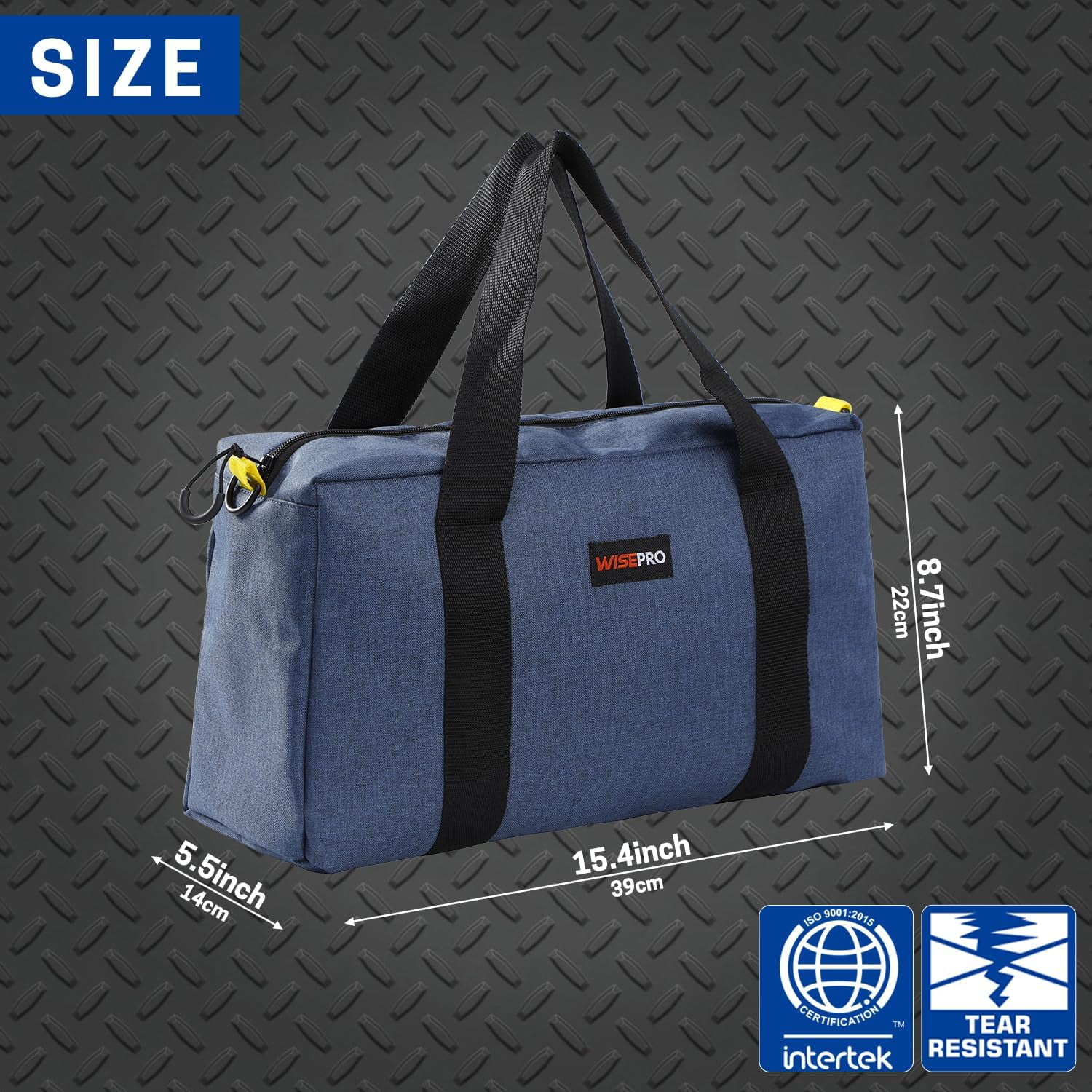 GHRTGR-16 INCH Wide Mouth Tool Bag, Waterproof Tool Storage Bag ...