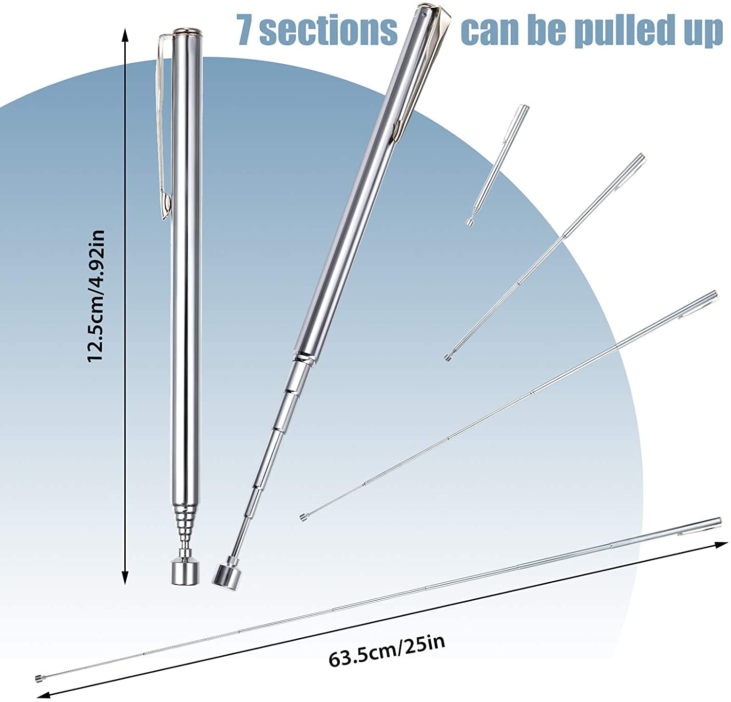 GHRTGR-16 Pieces Telescoping Magnetic Pick up Tool Grabbers Reacher ...
