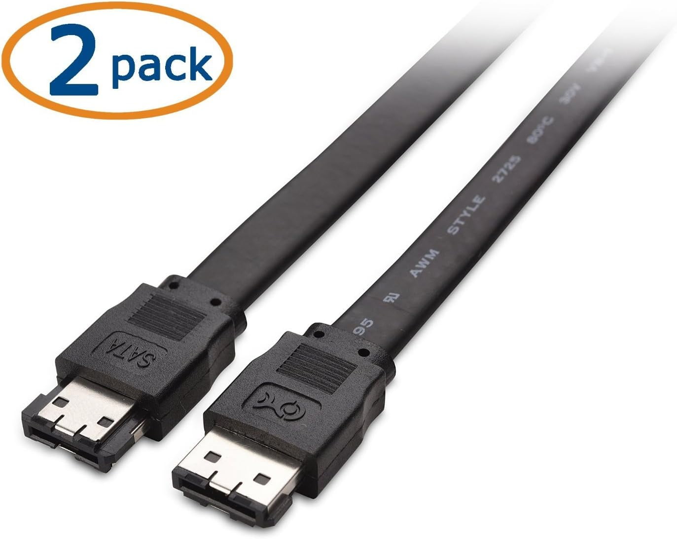 GHRTGR-2-Pack 6 Gbps Shielded eSATA Cable 6 Feet - Walmart.com