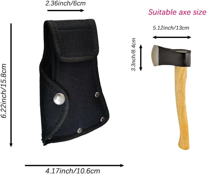 GHRTGR-2 Pack Axe Head Sheath Holster, Black Hatchet Sheath for 1.25Lb ...