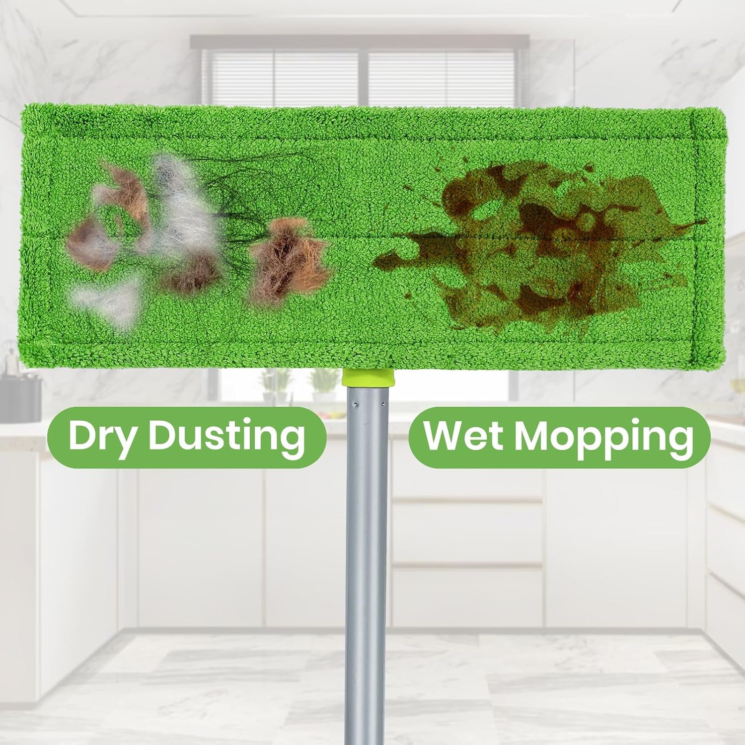 GHRTGR-2 Pack Microfiber Dust Mops Replacement Pad Refill for Dry ...