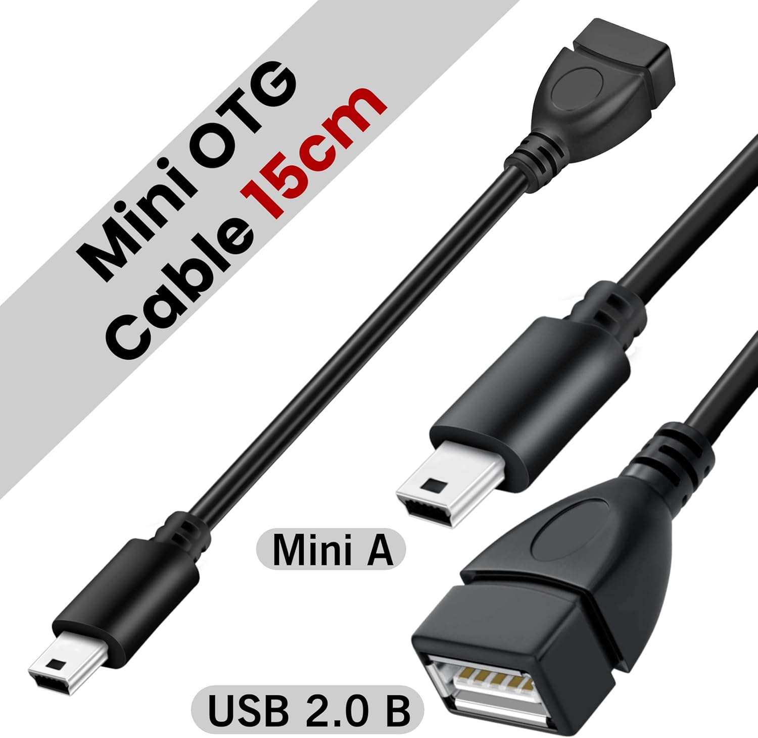 GHRTGR-(2 Pack Mini USB OTG Cable for Digital Cameras - USB A Female to ...