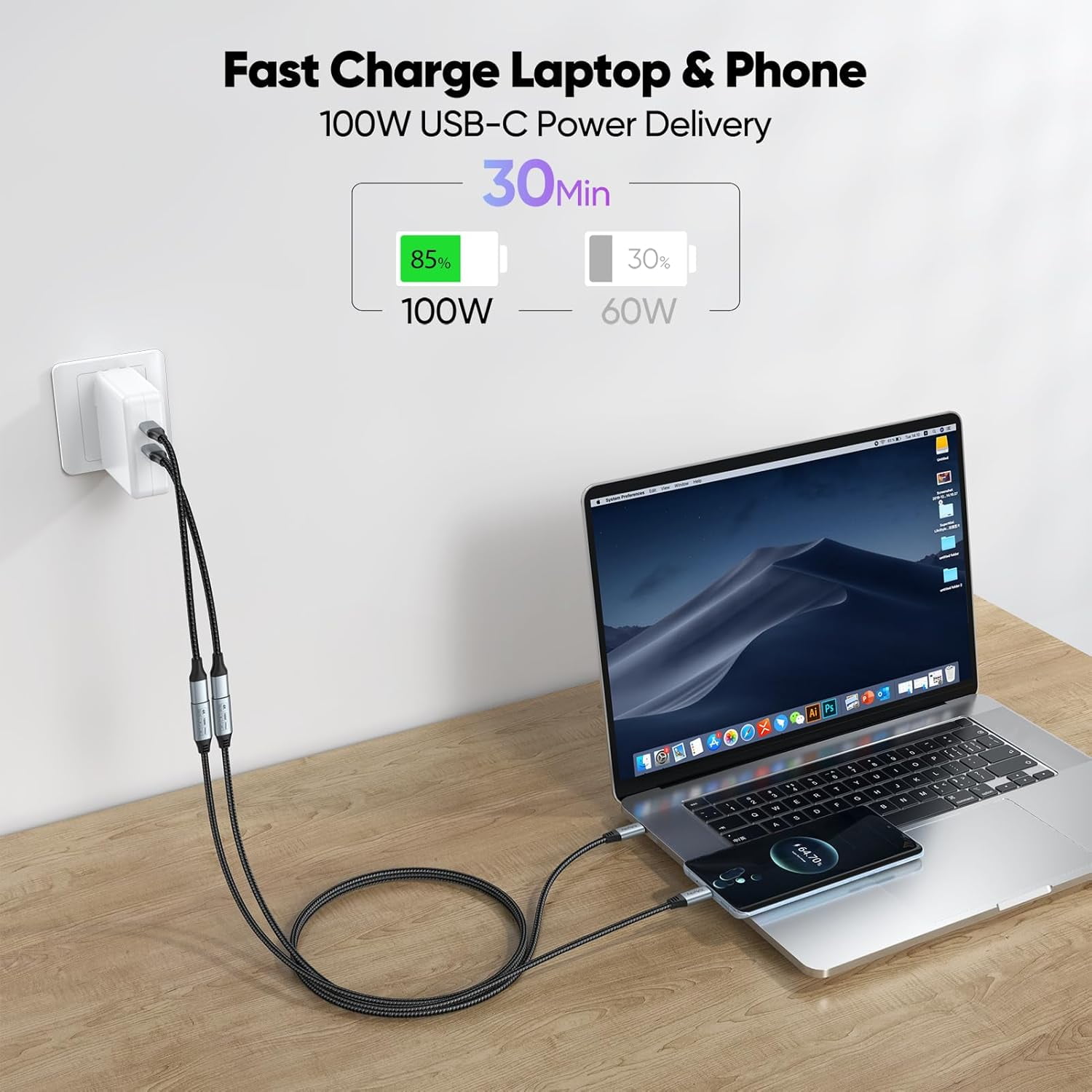 GHRTGR-2-Pack USB C Extension Cable 6FT, USB3.2 Type C Extender for Fast Charging 100W/Data ...