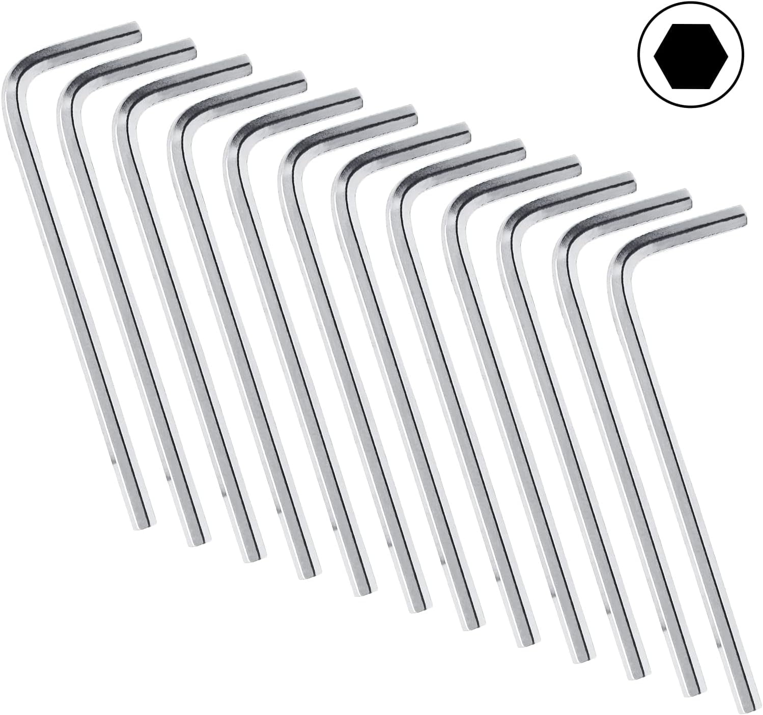 GHRTGR-20 Pcs 3mm Allen Wrench L-Shaped Hex Key Wrench Set, Small Metric Hexagon Tool - Walmart.com