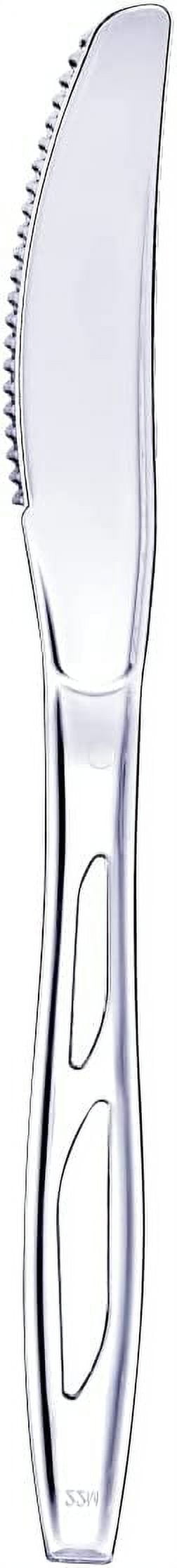GHRTGR-[200 Count Premium Heavyweight Disposable Knives - Clear Plastic ...