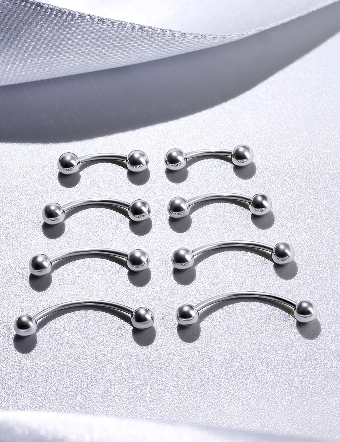 GHRTGR-20G 16G 14G 12G Eyebrow Rook Daith Piercing Jewelry 316L Surgical Steel Vertical Lip ...