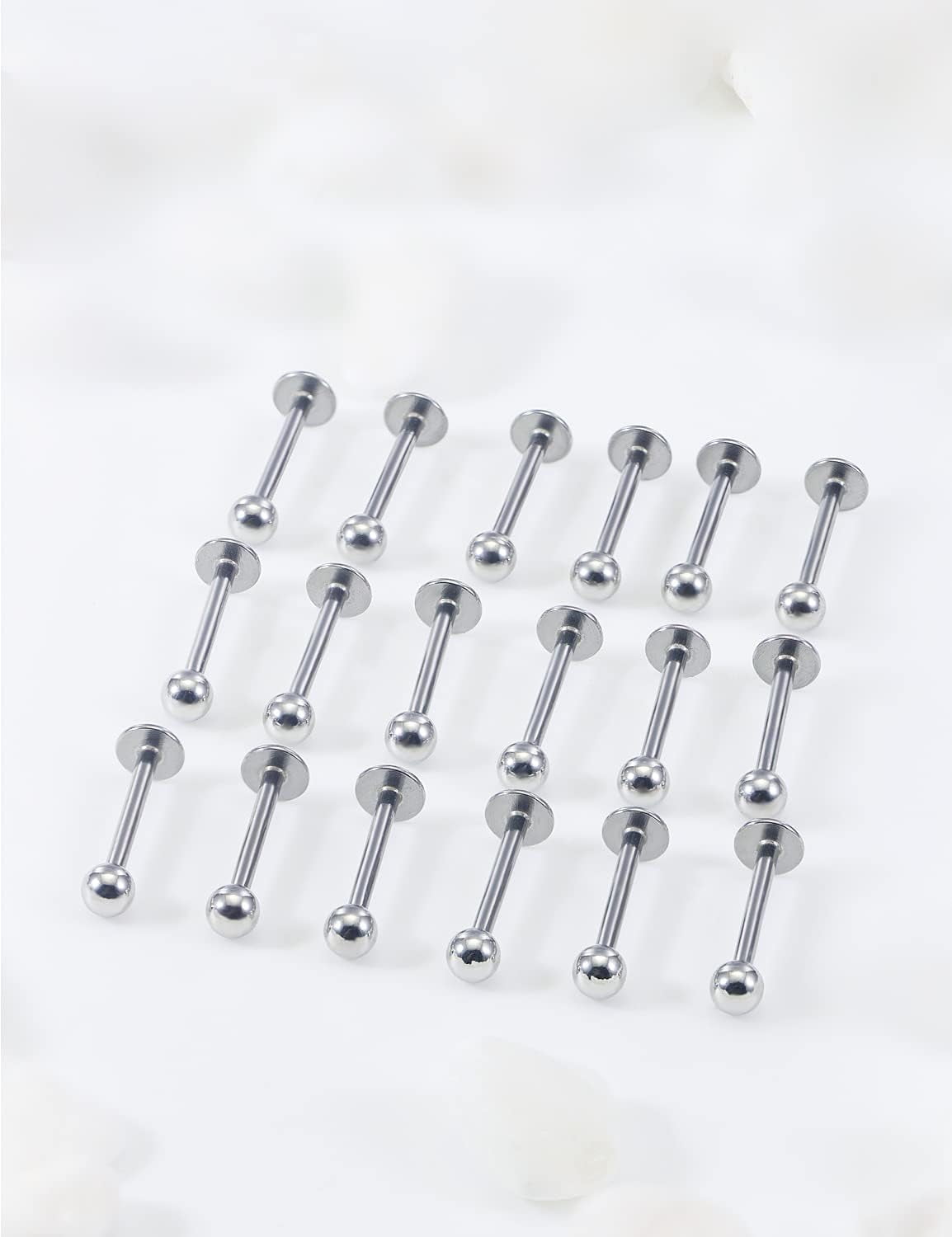 GHRTGR-20G 16G 14G 12G Lip Labret Monroe Medusa Ring Studs 316L ...
