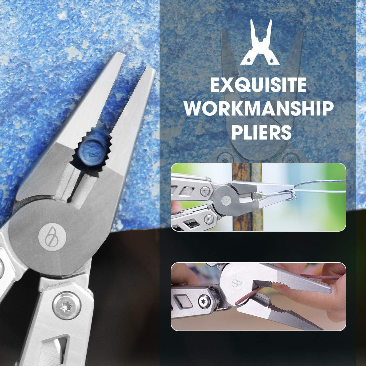 GHRTGR-21-in-1 Multitool Pliers, Multi-Purpose Pocket Knife Pliers with ...