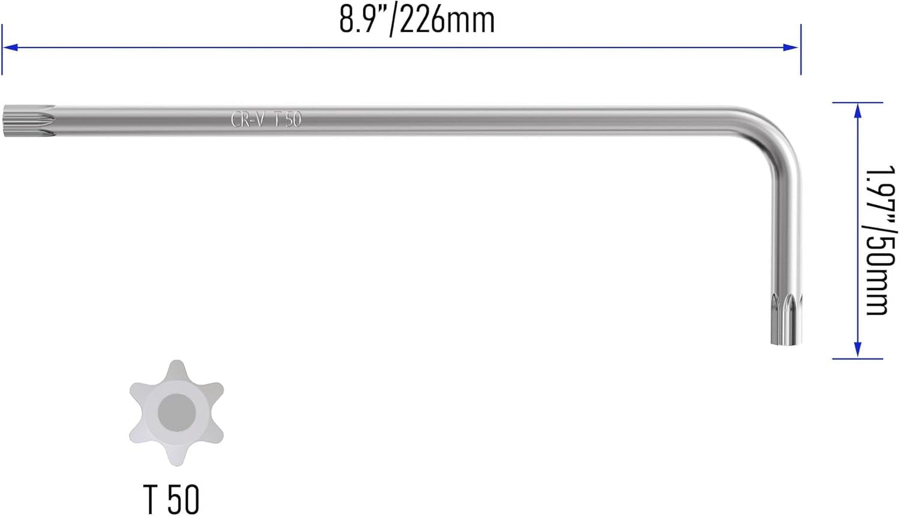 GHRTGR-2PCS T50 Long Tamper Proof Torx Hex Key Bit Wrench, Anti Tamper ...