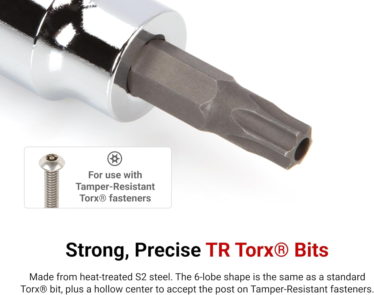 GHRTGR-3/8 Inch Drive x TR30 Tamper-Resistant Torx Bit Socket | SHB17230 - Walmart.com