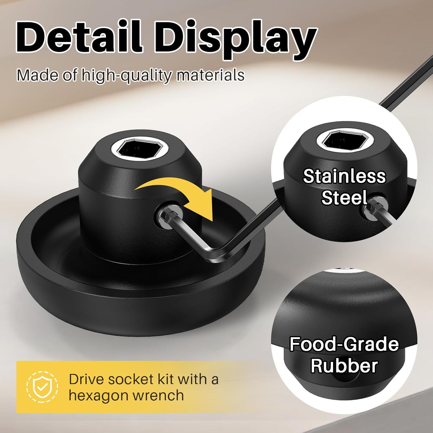 GHRTGR-3 Pack Drive Socket Replacement Compatible with Vitamix, Drive ...