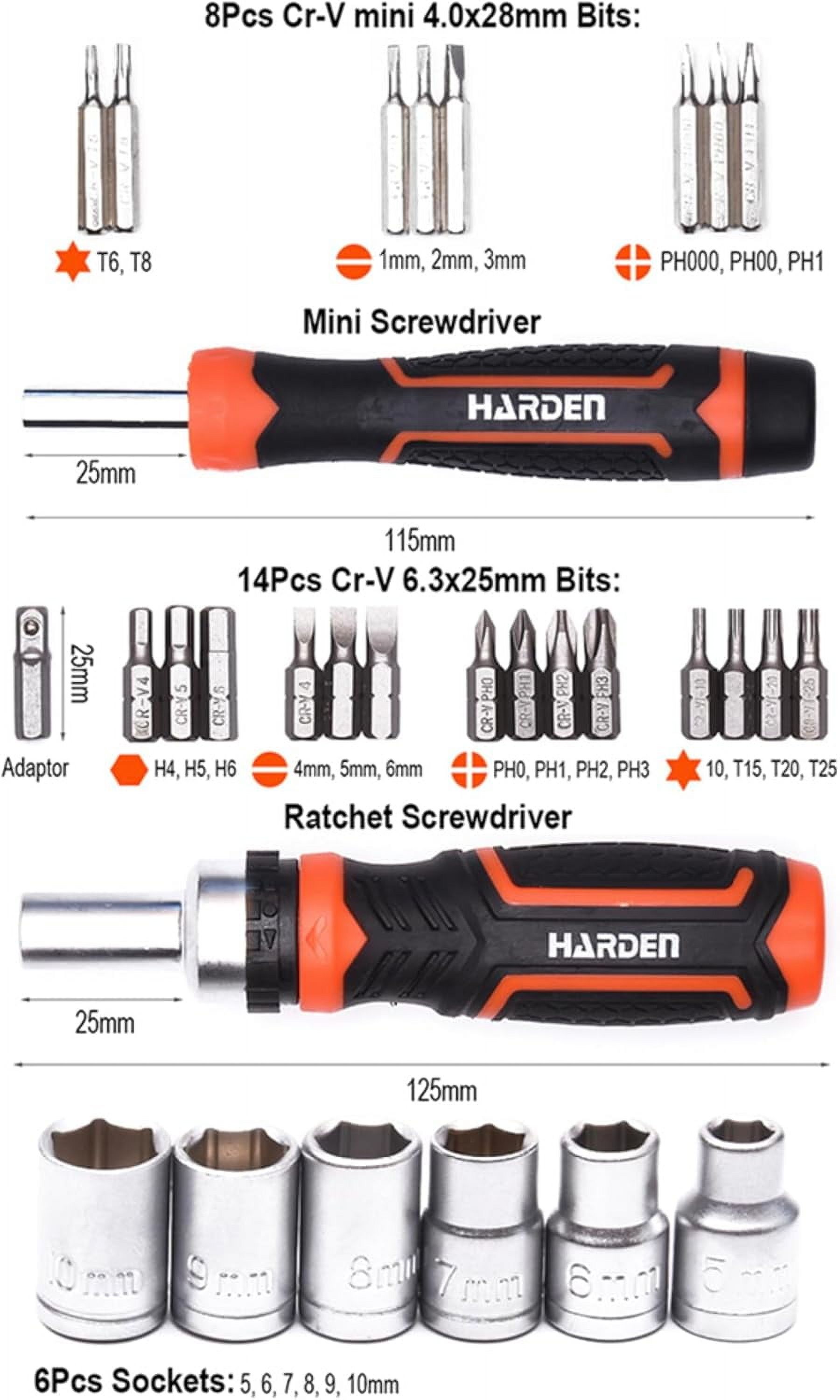GHRTGR-31 Piece Ratchet Screwdriver Set - Easy Ratchet Screwdriver Pro ...