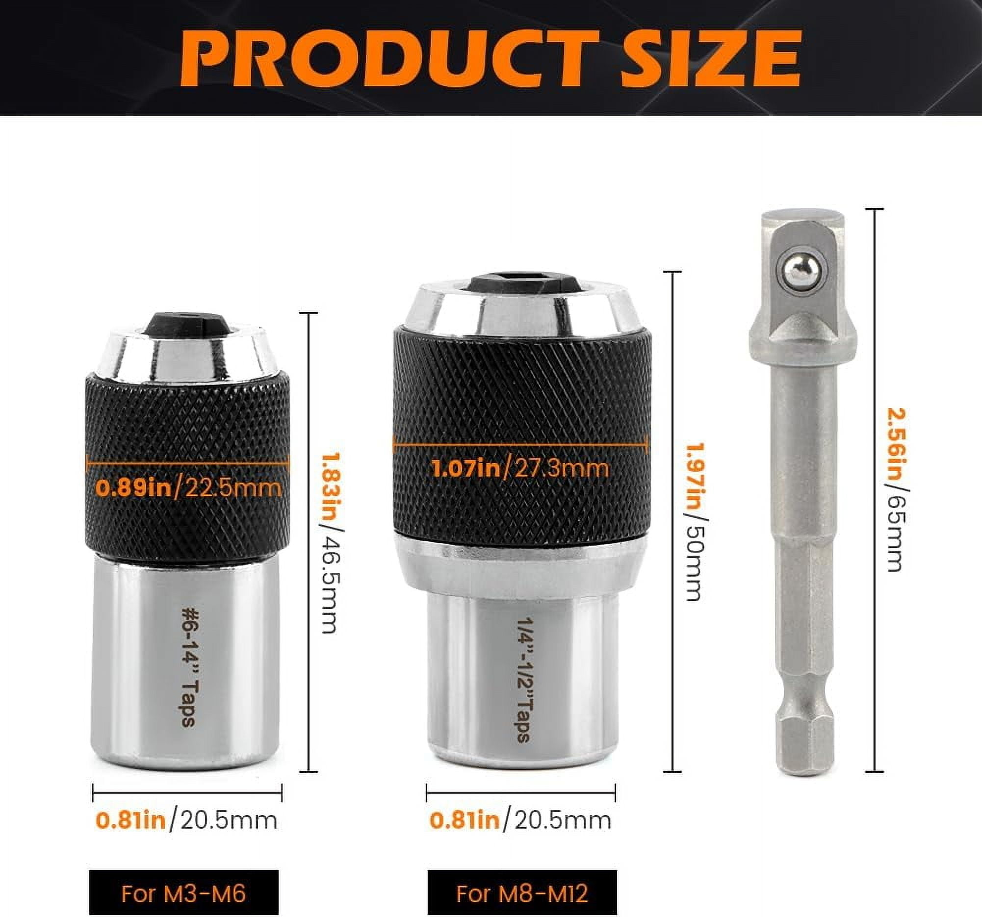 GHRTGR-3PCS Tap Socket Set,Tap Extractor Tool with Adjustable Jaws,Tap ...