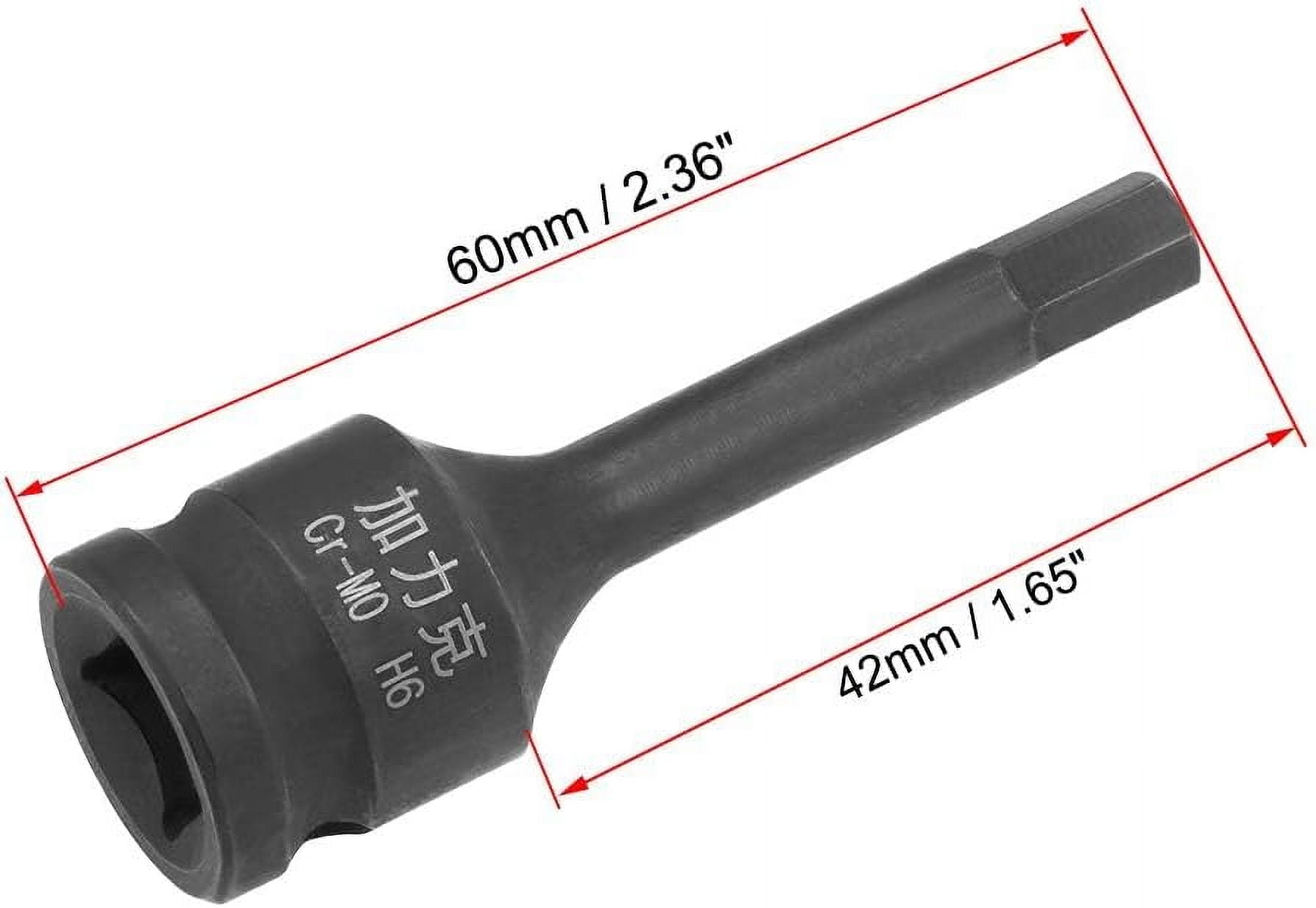 GHRTGR-3Pcs Impact Hex Bit Socket, 3/8" Drive x H6 (6mm) Allen Key ...