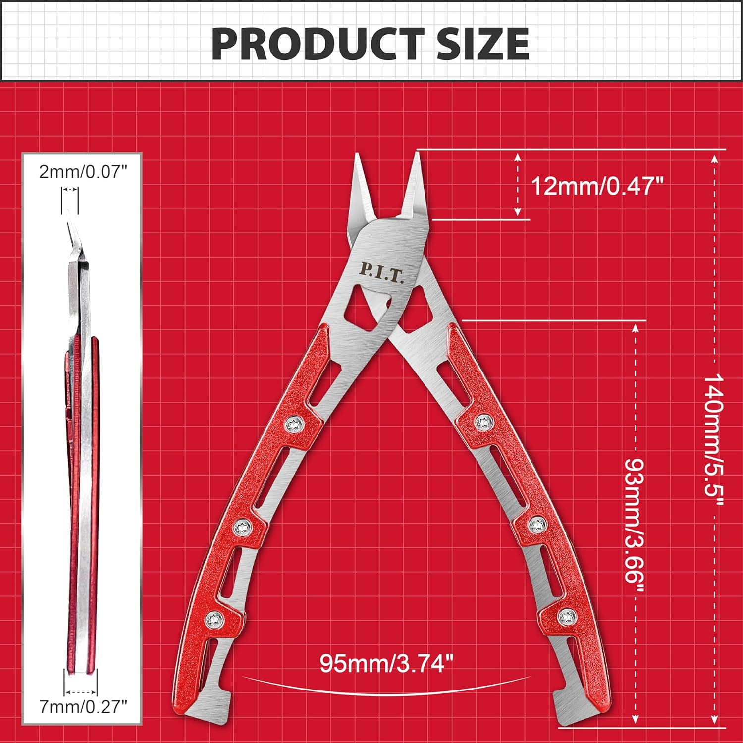 GHRTGR-4PCs Wire Cutters,5.5'' Stainless Steel Flush Cutters,Side ...