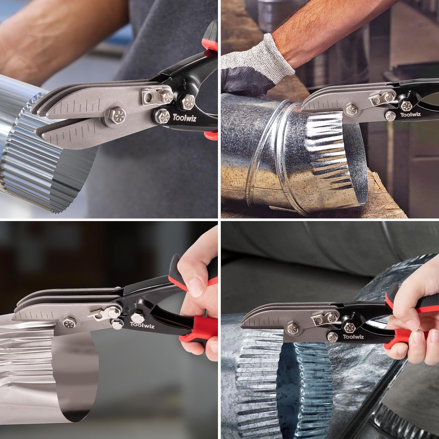 GHRTGR-5 Blade Sheet Metal Tools, Duct Crimping Tool for 24-26 Gauge ...