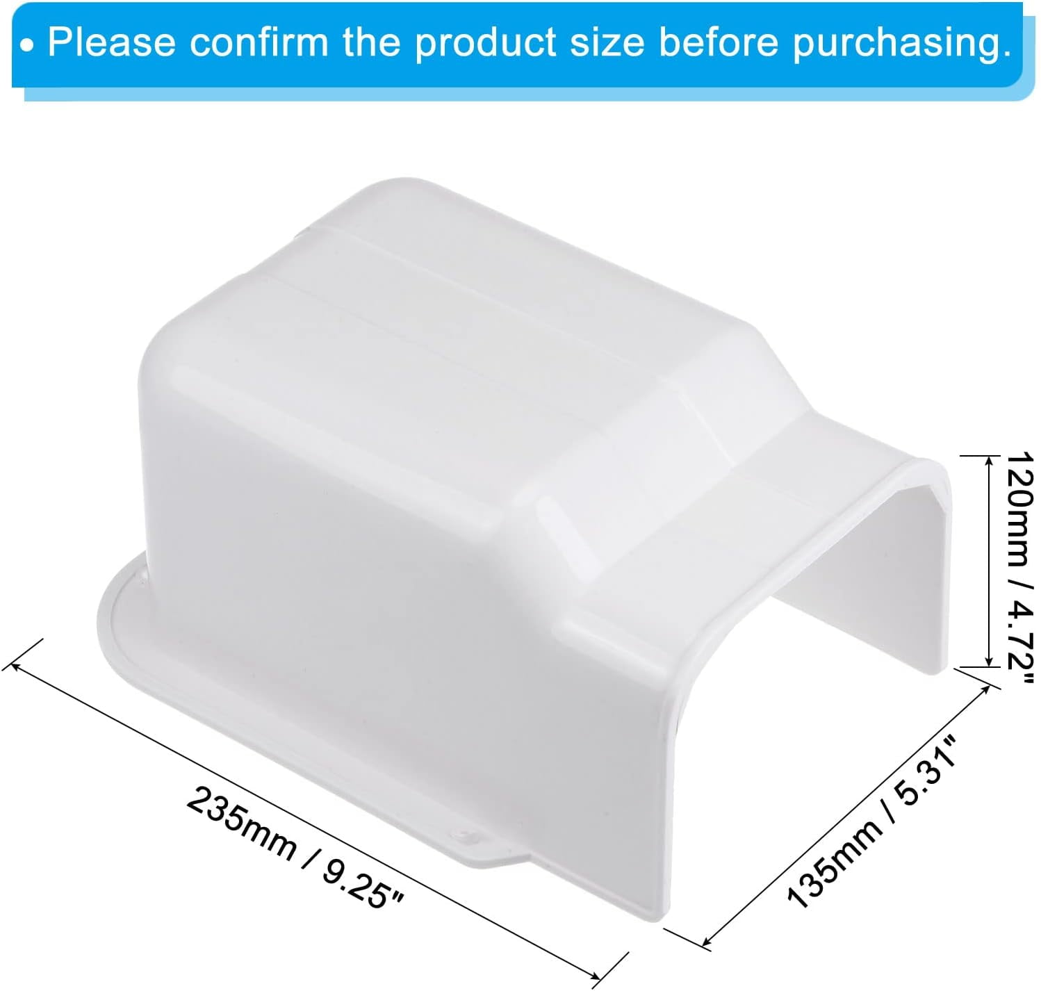 GHRTGR-5" PVC Decorative Line Cover, Wall Entry Cap Tubing Parts ...
