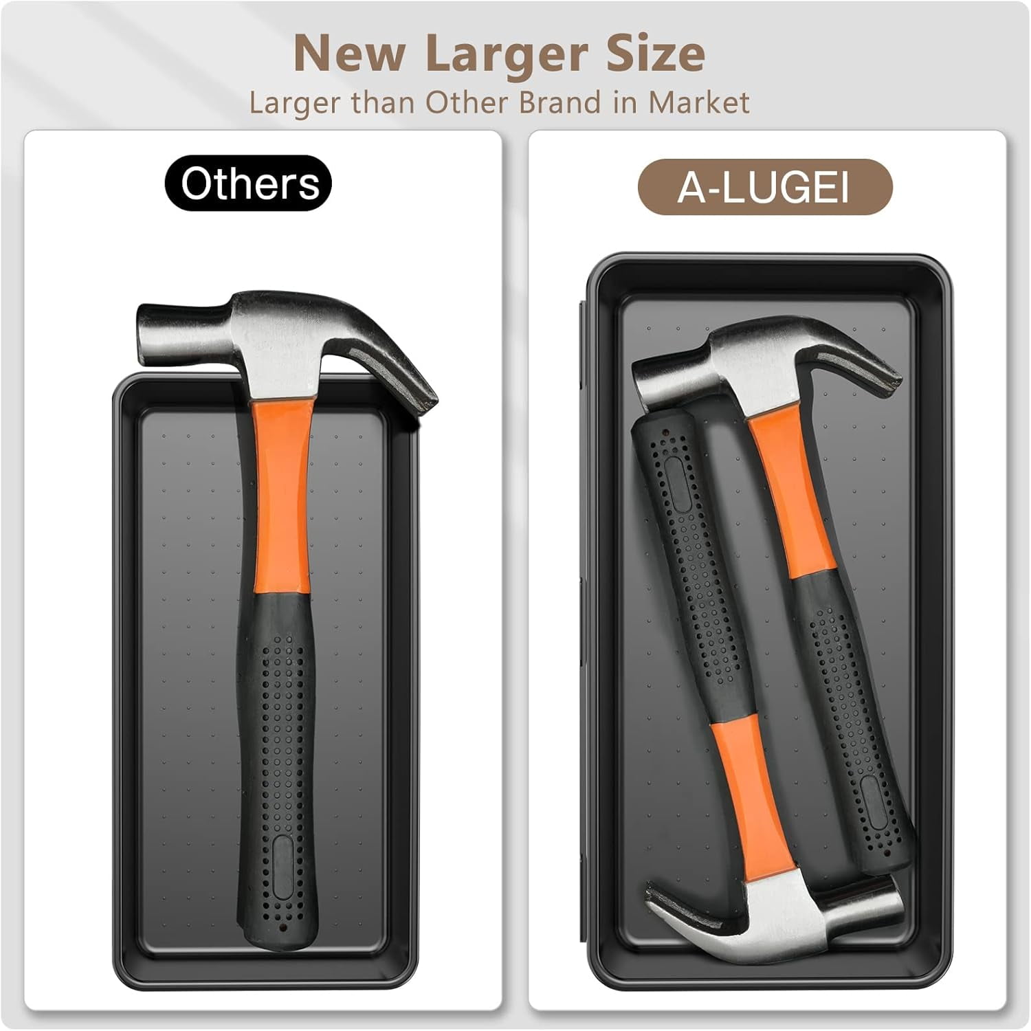 GHRTGR-【𝟰𝟲𝗣𝗖𝗦】【5 Size】A-LUGEI Tool Box Organizer Tray Divider Set ...