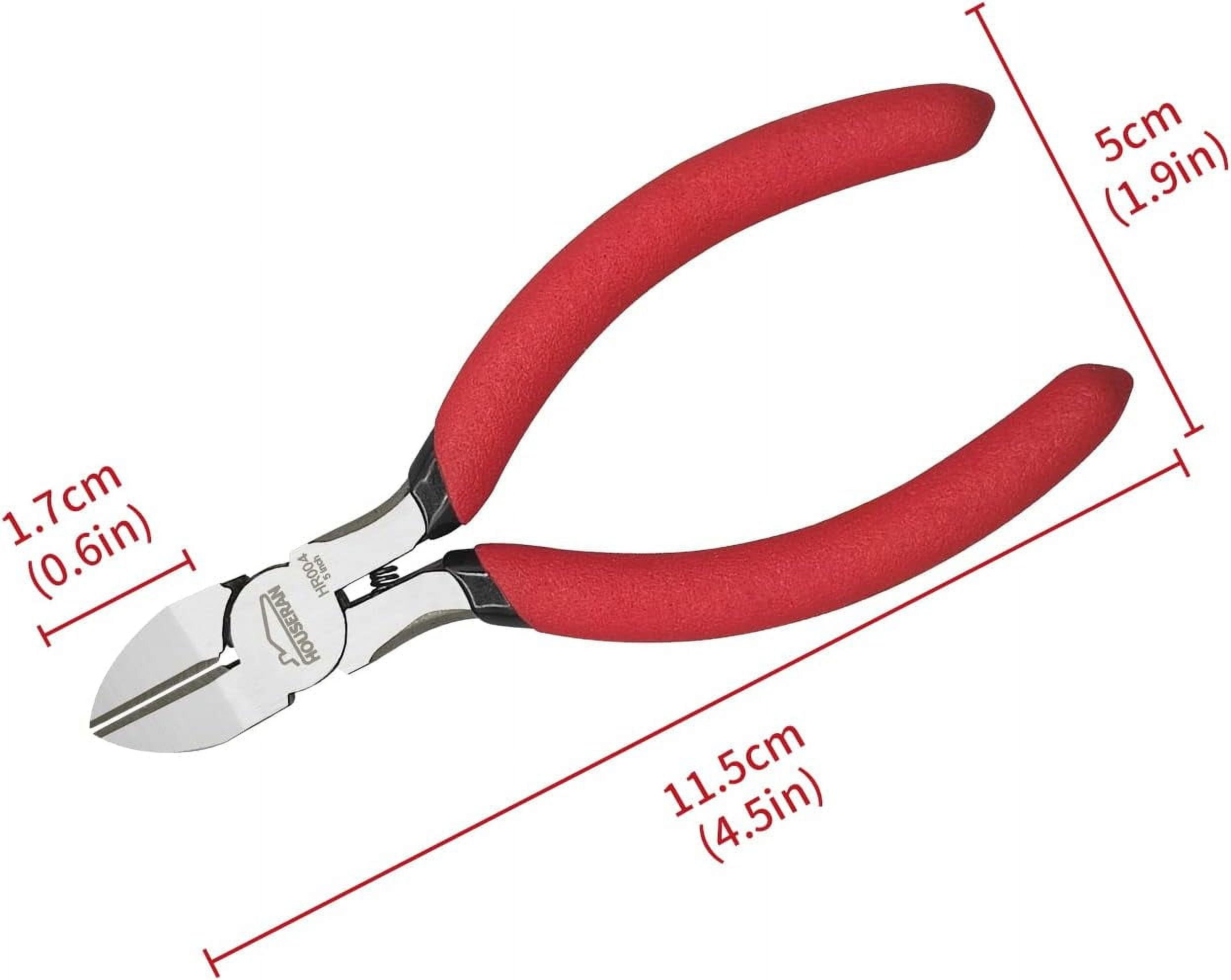 GHRTGR-5 inch Wire Cutters, 5 Pack Diagonal Cutters, Side Cutters, Wire ...