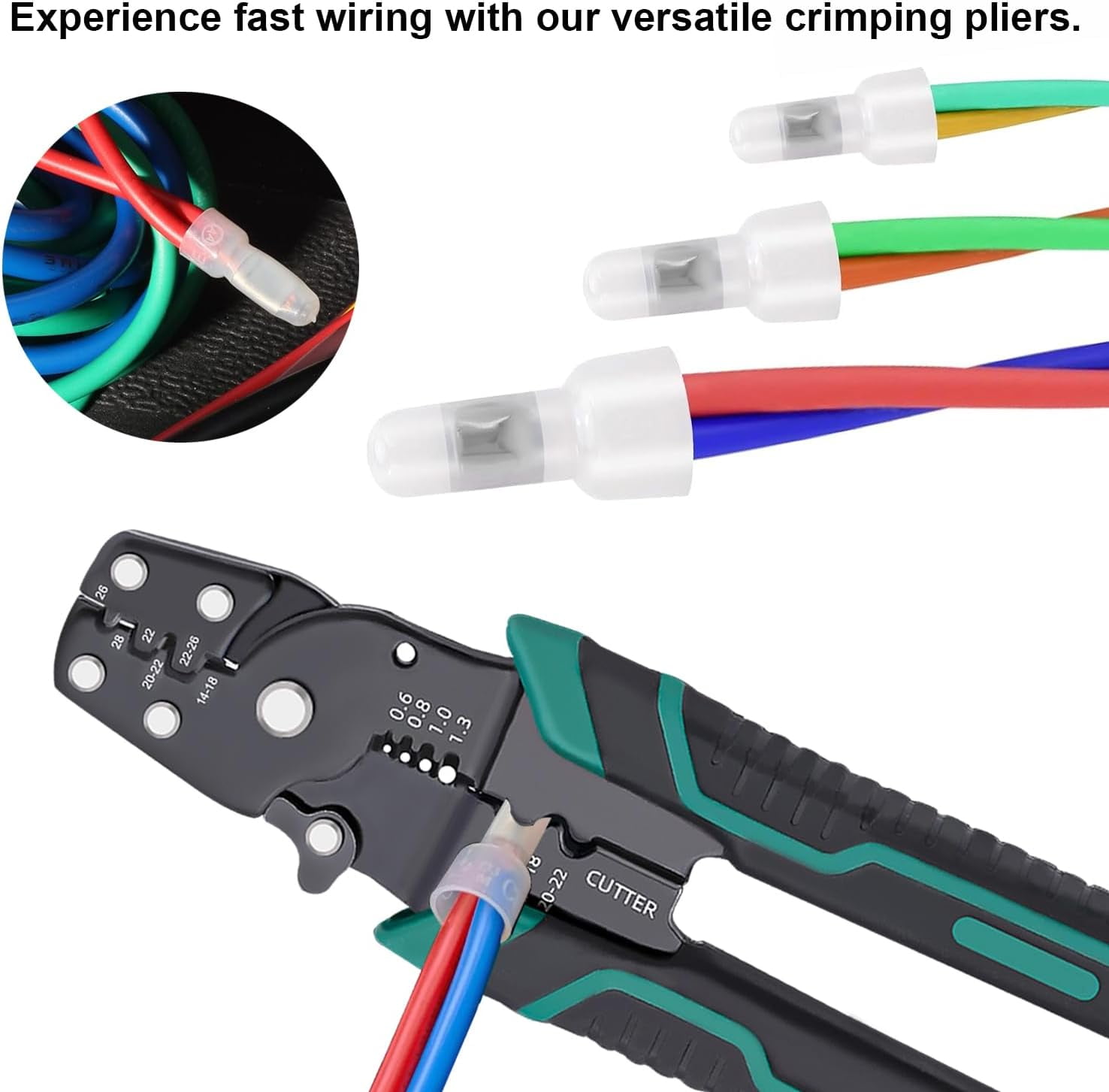 GHRTGR-580pcs 3-Values Closed End Crimp Terminal with Wire Stripper ...