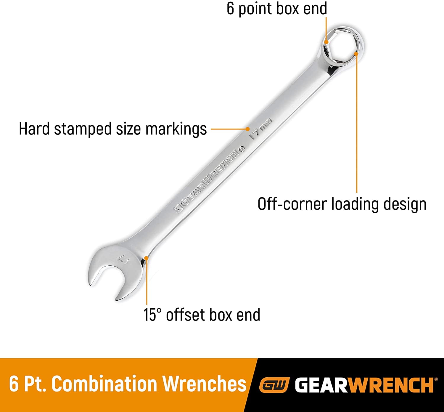 GHRTGR-6 Pt. Combination Wrench, 13mm - 81761 (Pack of 2) - Walmart.com
