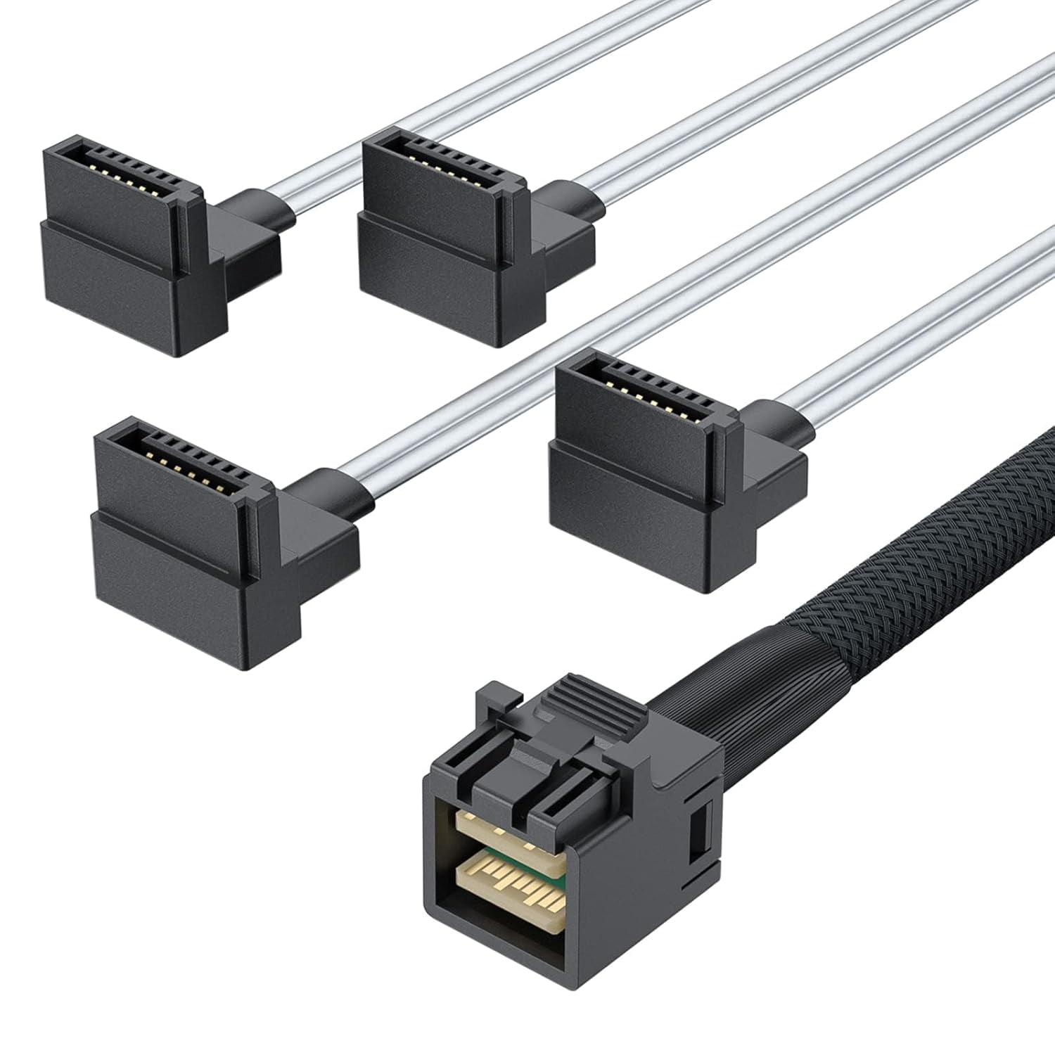 GHRTGR-6G Internal Mini SAS HD SFF-8643 to 4X SATA (7pin) Cable ...