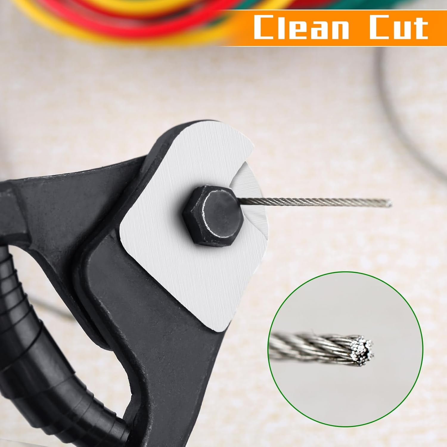 GHRTGR-8" Heavy Duty Wire Cutters Stainless Steel Wire Rope Cutter up ...