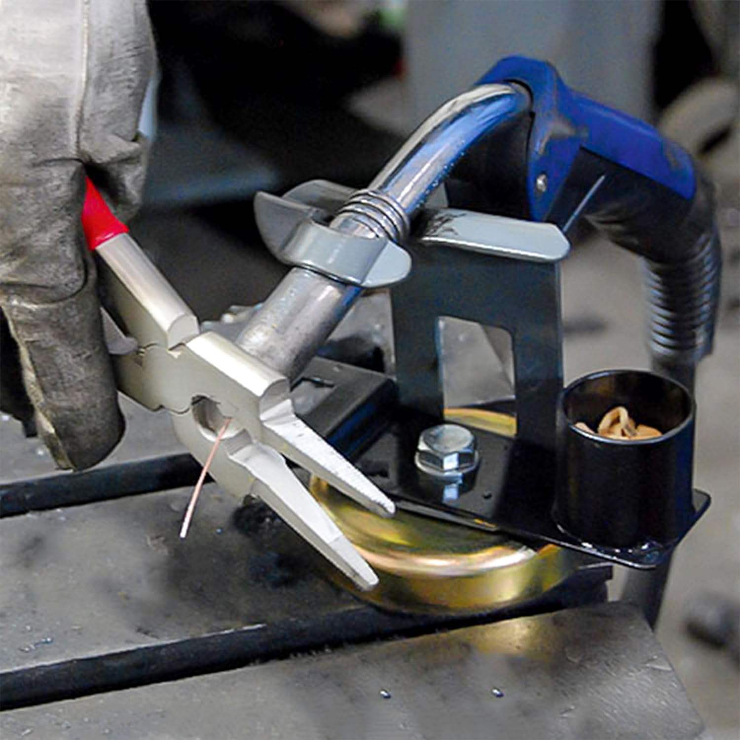 GHRTGR-8” Mig Welding Plier, Nozzle Cleaner, Rounded Hammer Face ...