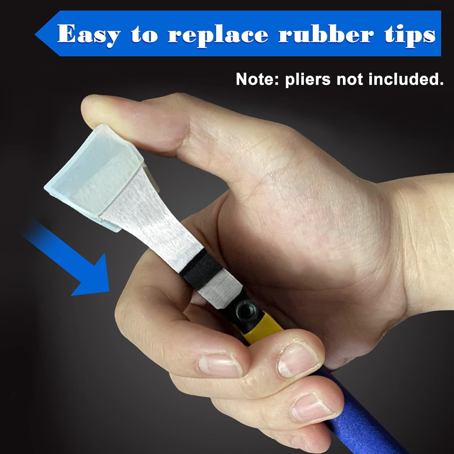GHRTGR-8 Pcs Replacement Rubber Tips Kit for Glass Breaking Pliers Key ...
