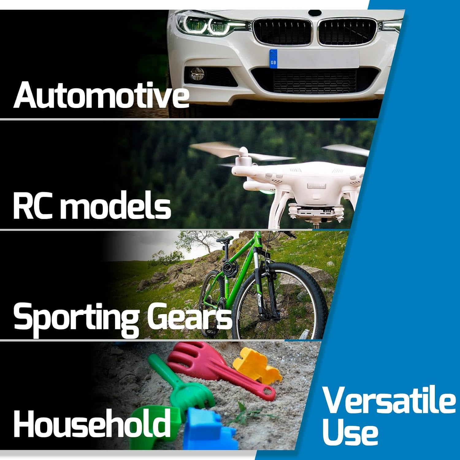 GHRTGR-960-V Grey Plastic Welder Kit 110V with LED Lights with 200 Hot Staples and Pliers for ...