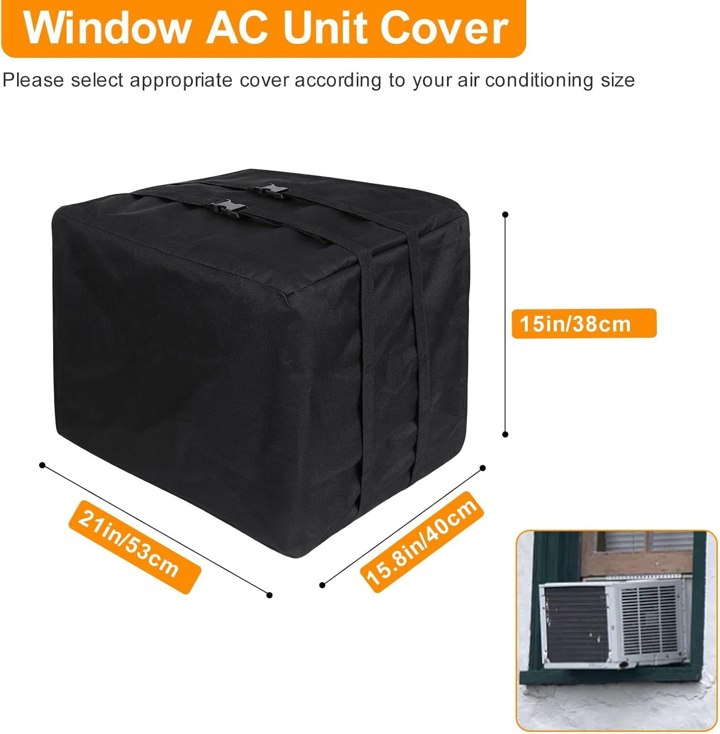 GHRTGR-AC Covers for Outside, Air Conditioner Cover for Outside Window ...