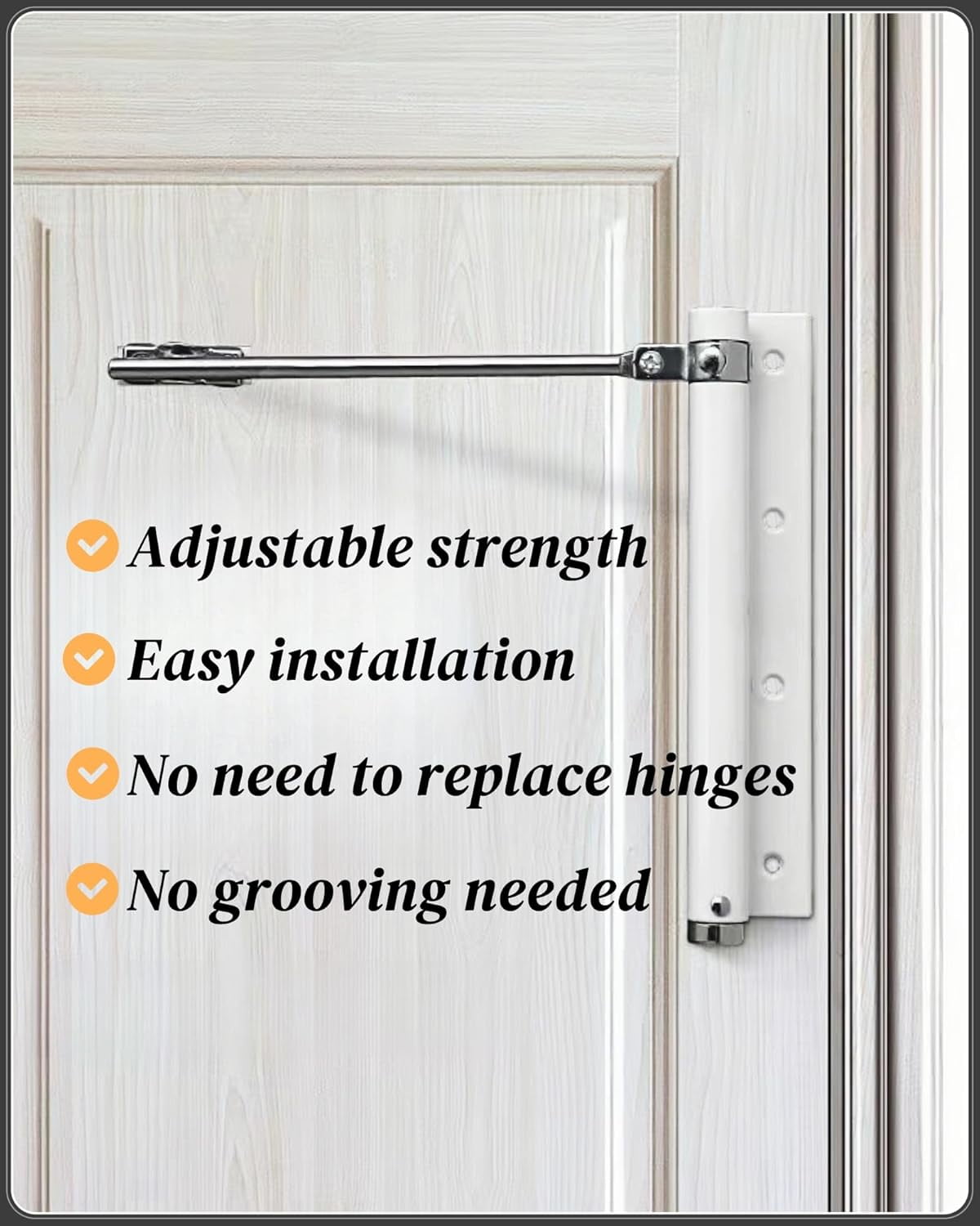 GHRTGR-Automatic Door Closer, 150 Degree Opening Angle Safety Spring ...