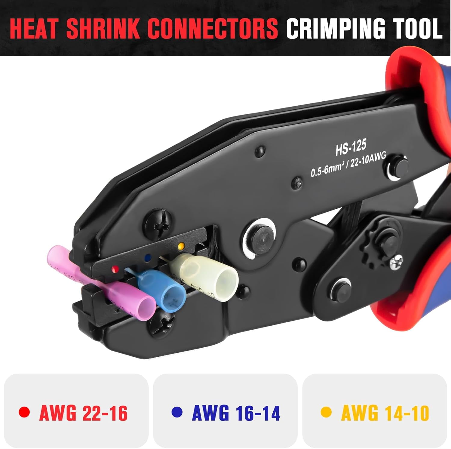 GHRTGR-Automatic Wire Stripper Tool AWG 24-10 and Ratchet Wire Crimper ...