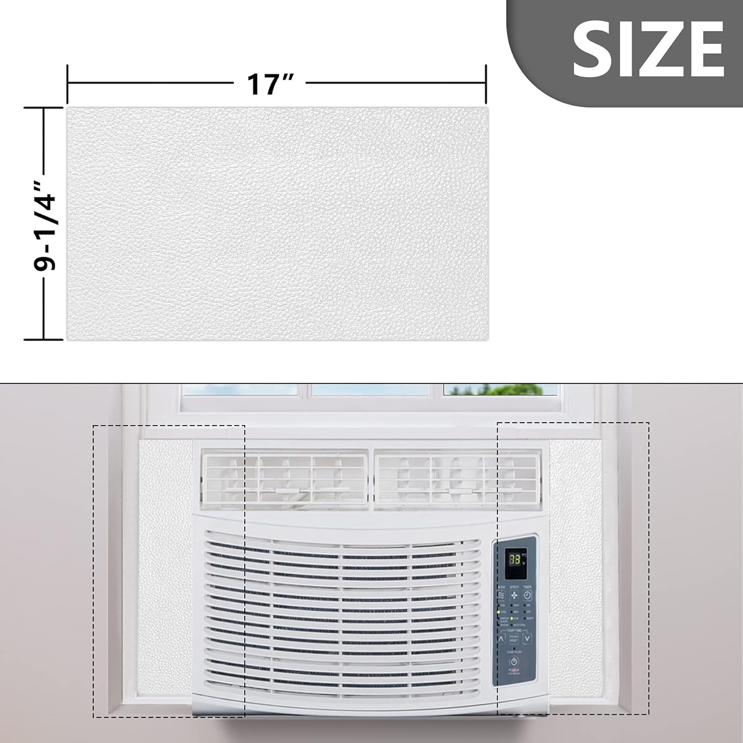 GHRTGR-BJADE'S Window Air Conditioner Side Insulation Foam Panels ...