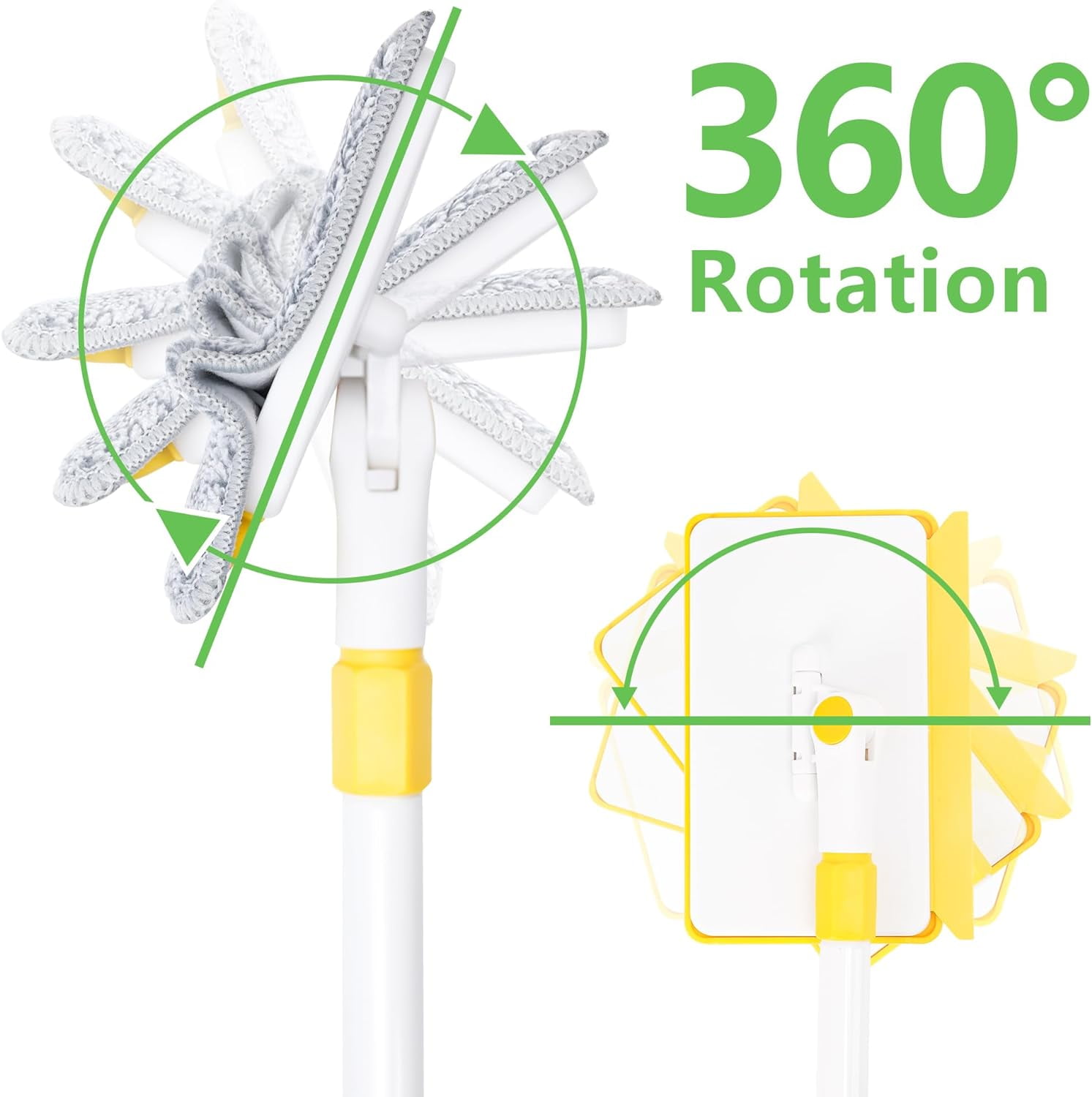 GHRTGR-Baseboard Cleaner Tool with Long Handle,Wall Cleaner Mop with ...